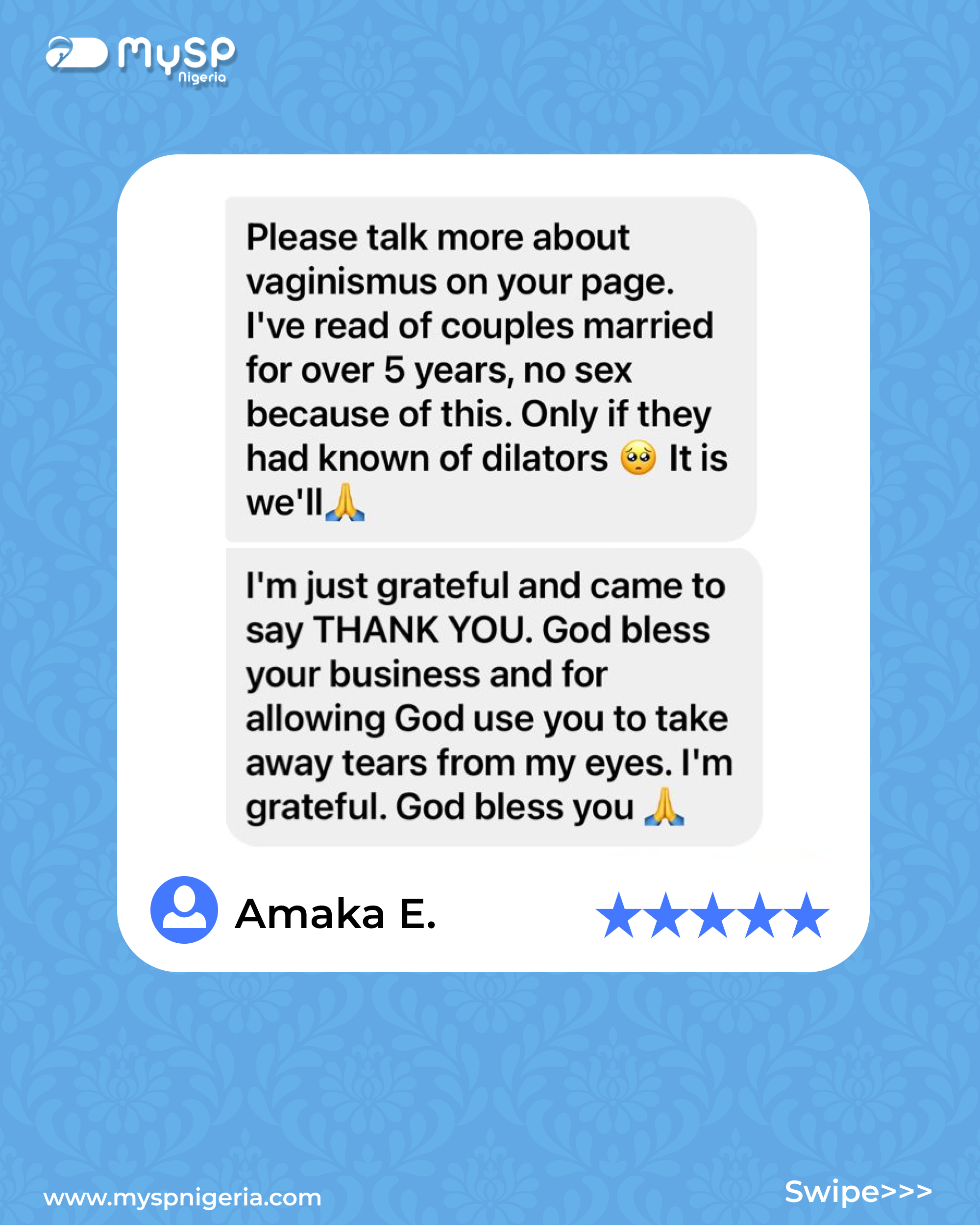 Using Dilators To Improve Her Sexual Confidence – MYSP NIGERIA